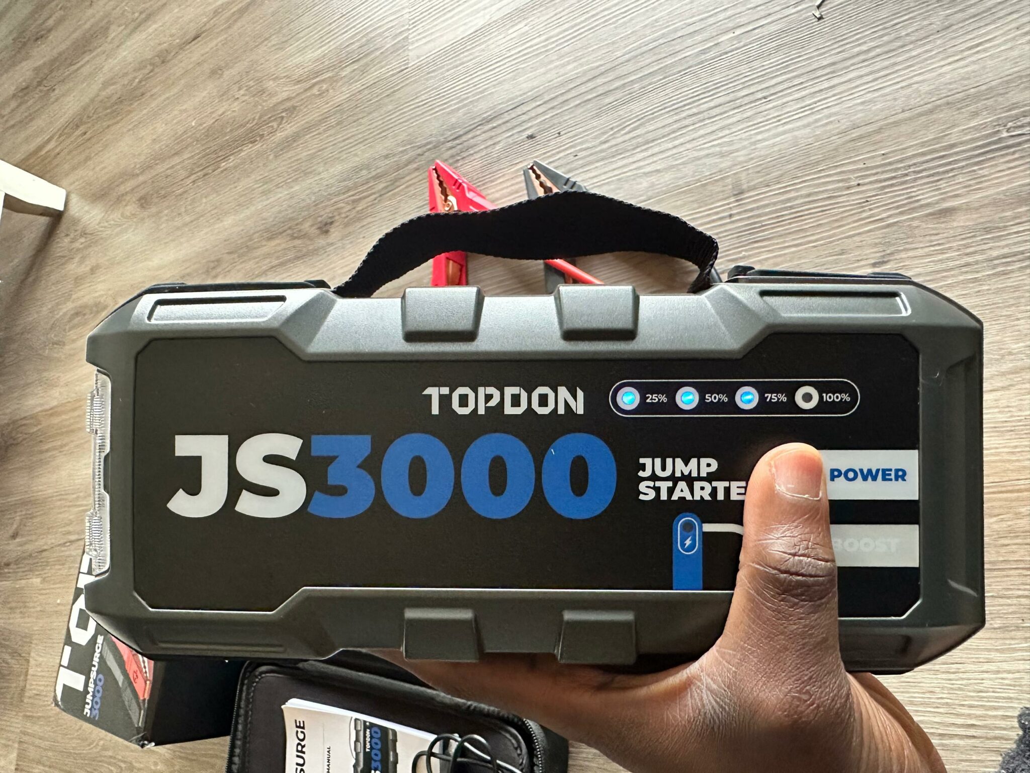 Topdon JS3000 Car Battery Jump Starter Review and Performance